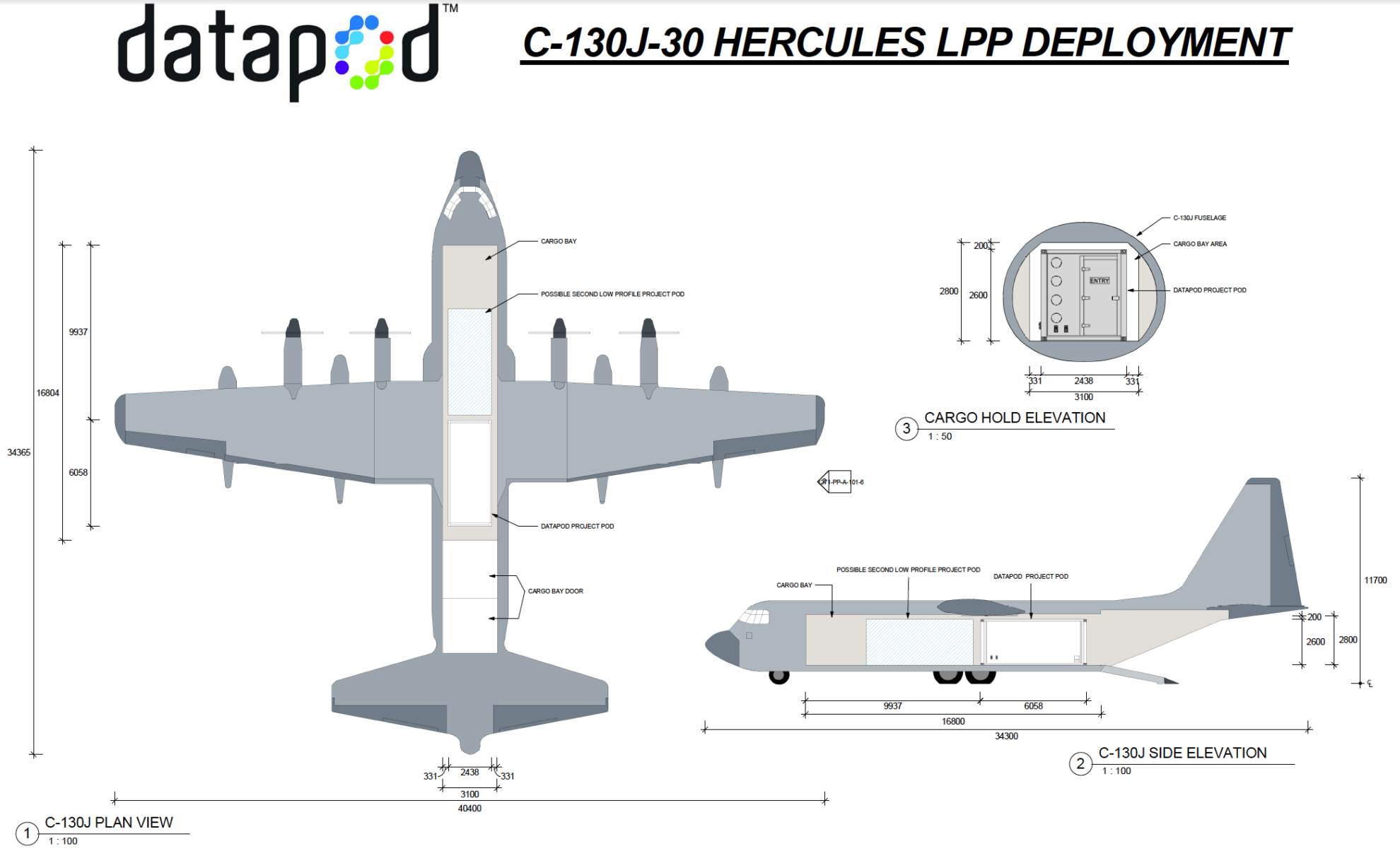 Datapod Low-Profile PROJECTPOD enables fly-in deployment anywhere in ...